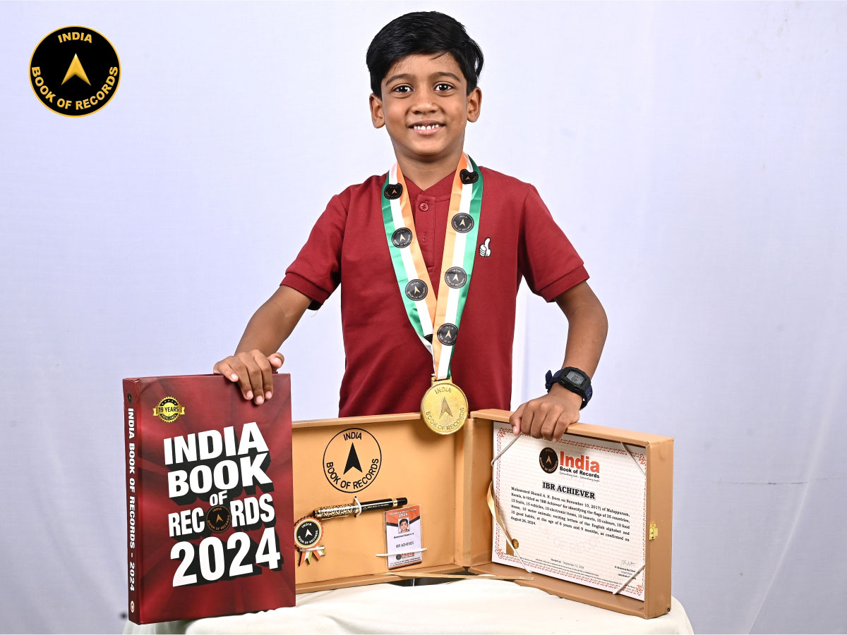 Muhammed Shamil A. H. - IBR Achiever - India Book of Records