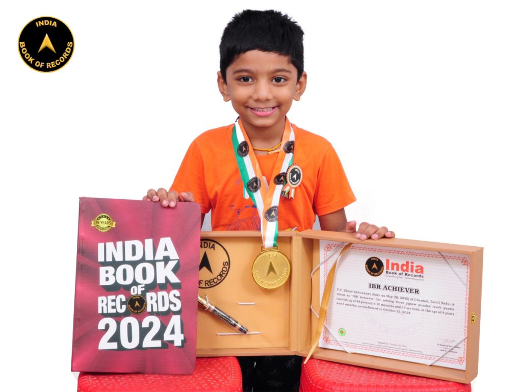 P.V. Dhruv Abhimanyu - IBR Achiever - India Book of Records