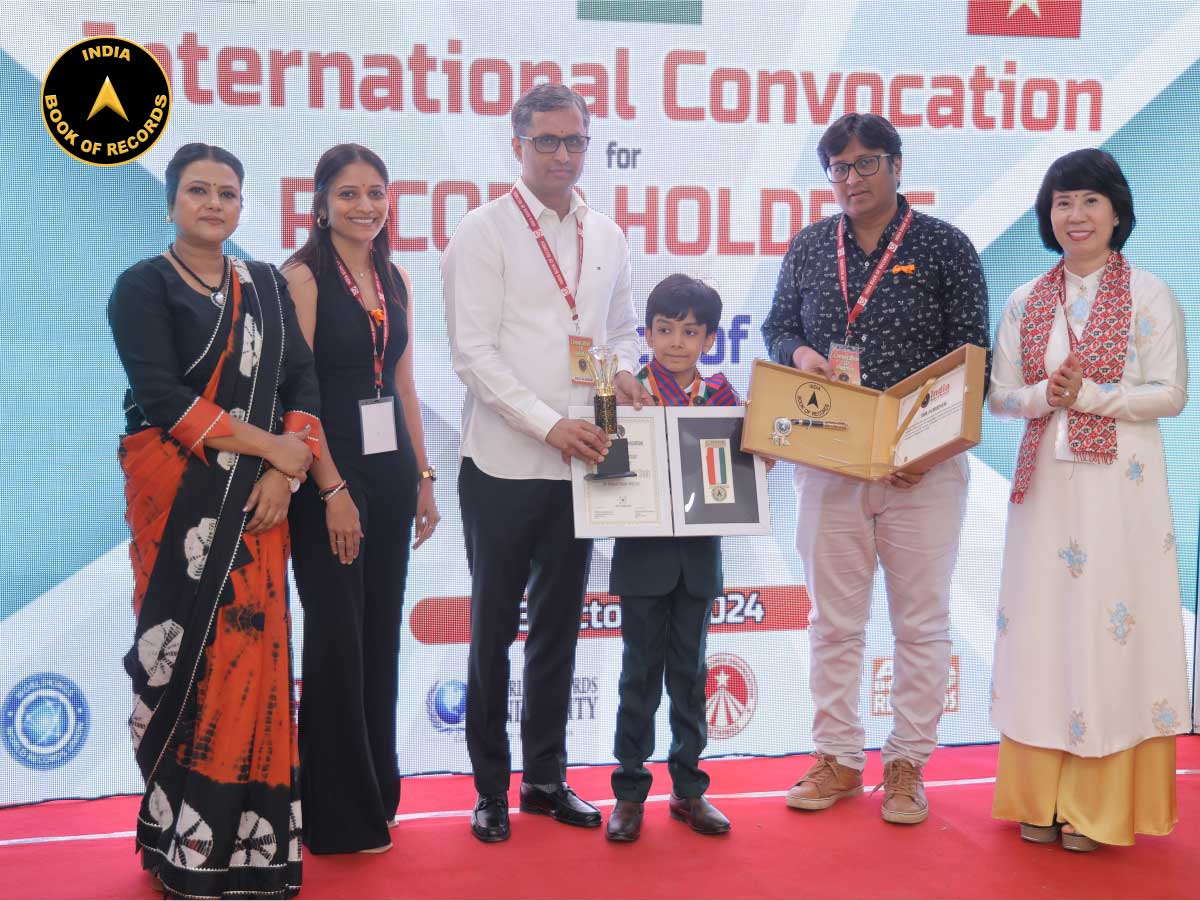 Rajveer Chandresh Shah - IBR Achiever - India Book of Records