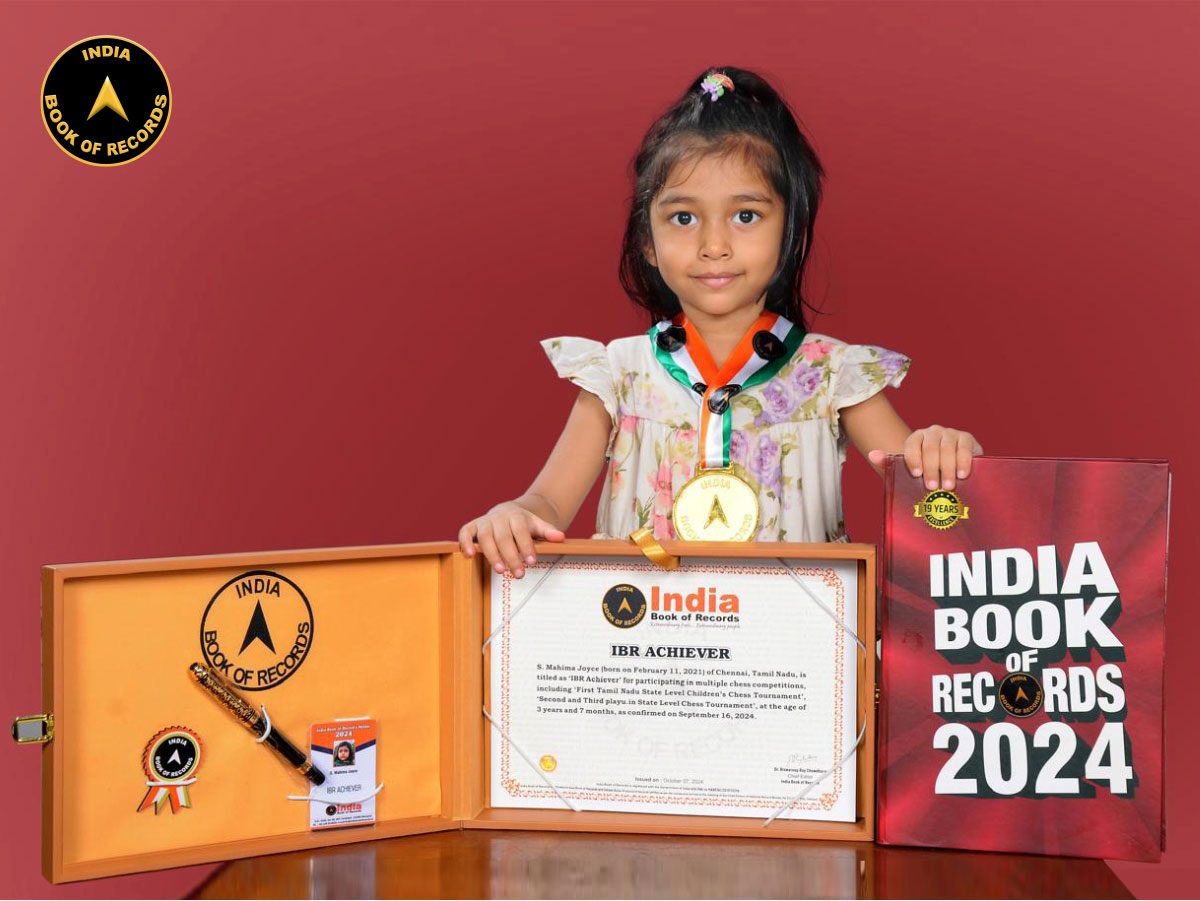 S. Mahima Joyce - IBR Achiever - India Book of Records