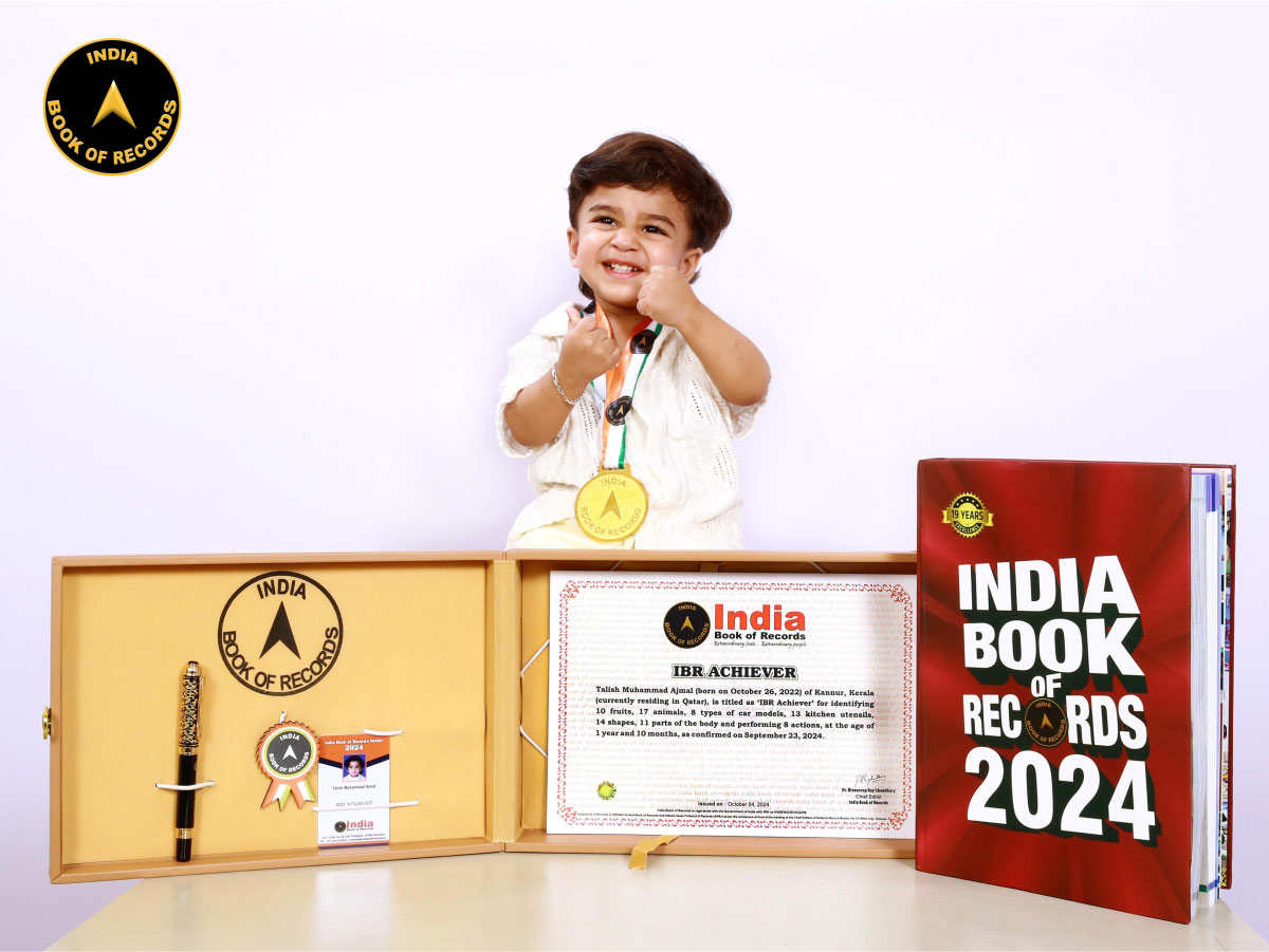 Talish Muhammad Ajmal - IBR Achiever - India Book of Records