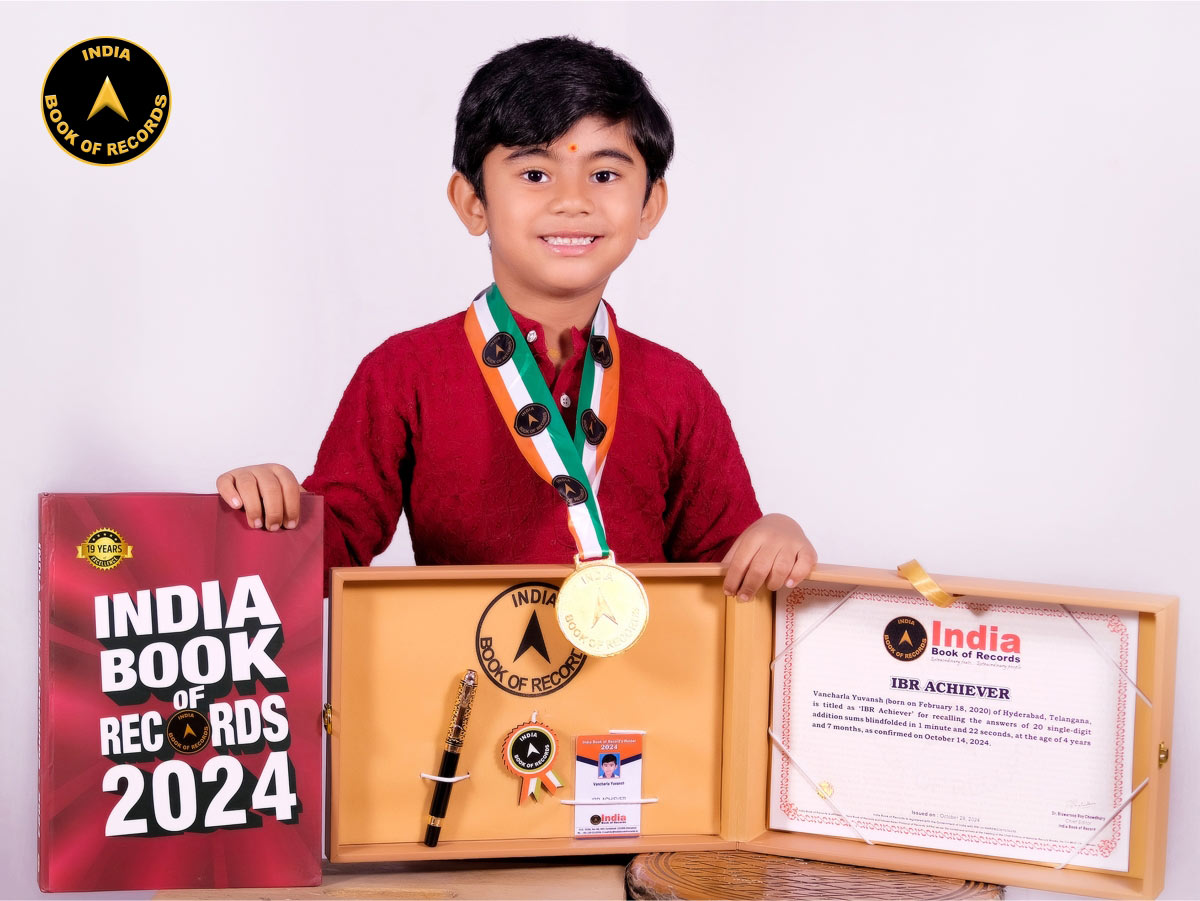 Vancharla Yuvansh - IBR Achiever - India Book of Records