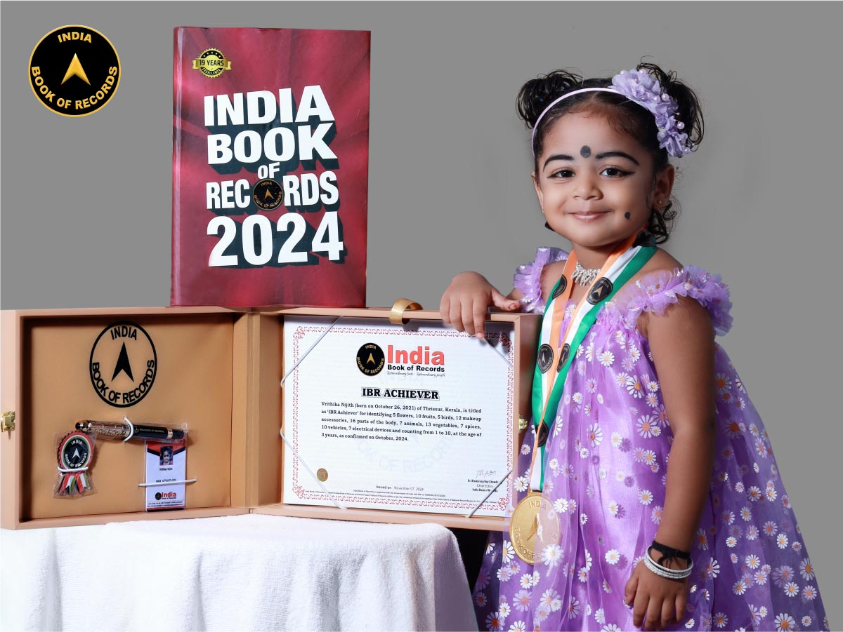 Vrithika Nijith - IBR Achiever - India Book of Records
