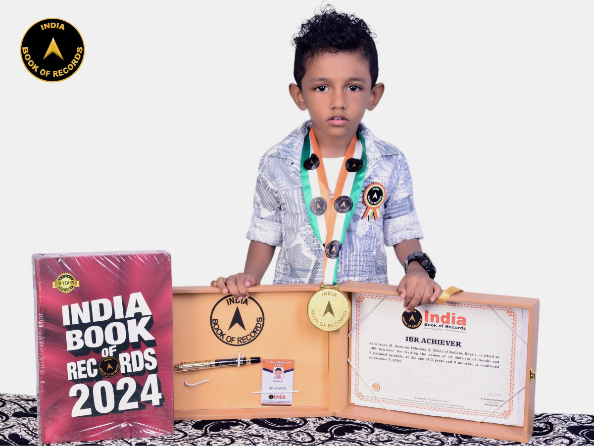 Zain Izdan M. - IBR Achiever - India Book of Records