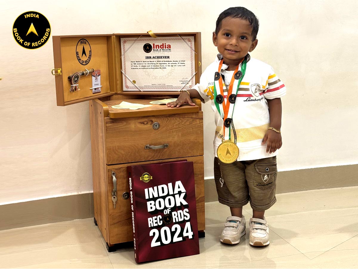 Zayan Malik R. - IBR Achiever - India Book of Records