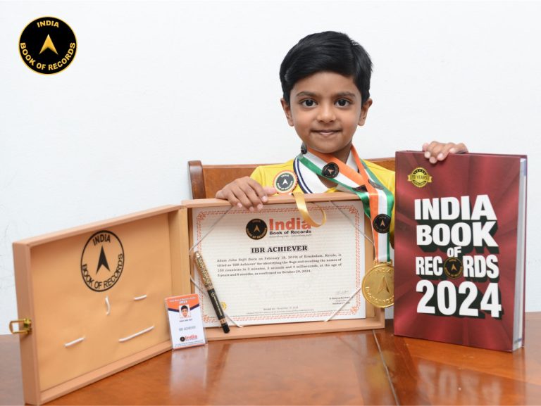 Adam John Sujit - IBR Achiever - India Book of Records