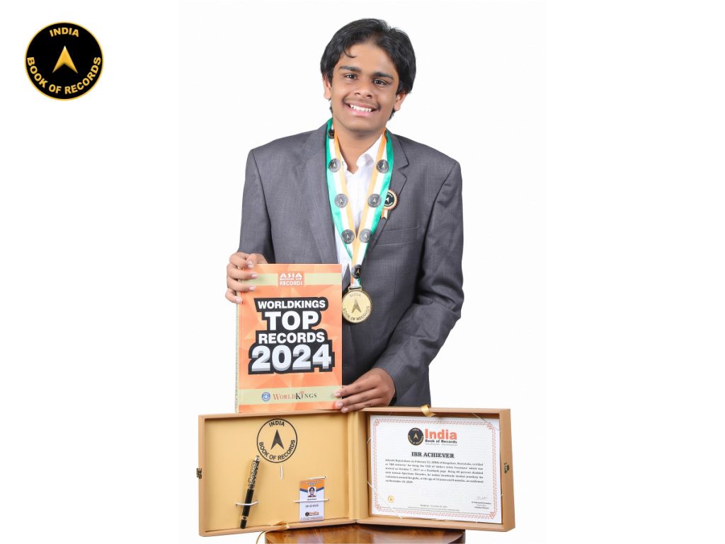 Advaith Rajesh - IBR Achiever - India Book of Records