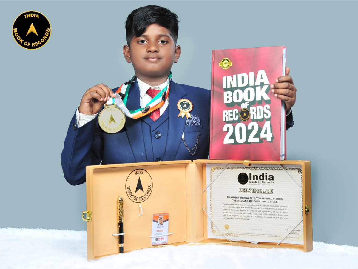 Maximum bilingual motivational videos created and uploaded - India Book ...