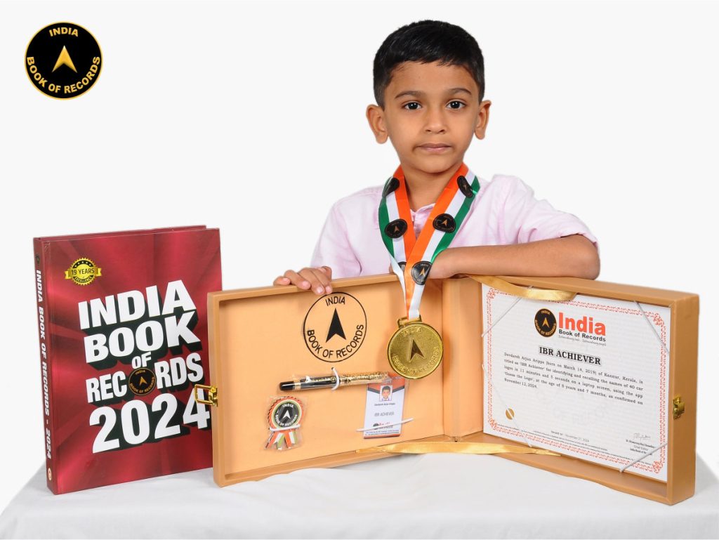 Devdarsh Arjun Arippa - IBR Achiever - India Book of Records