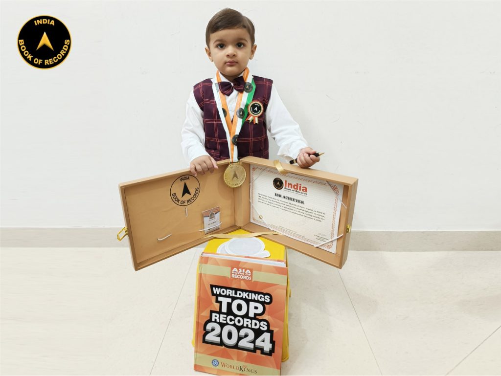 Dhruv Ankit Tank - IBR Achiever - India Book of Records