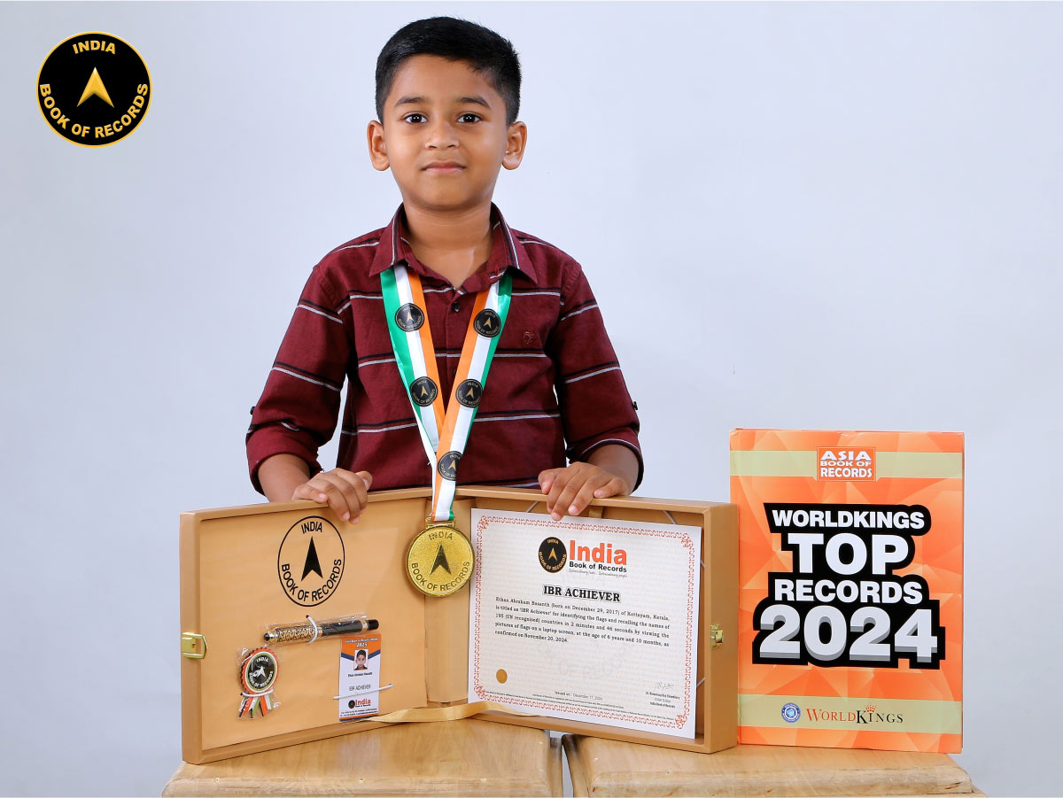 Ethan Abraham Basanth - IBR Achiever - India Book of Records