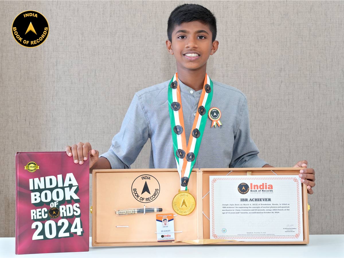 Joseph Jojin - IBR Achiever - India Book of Records