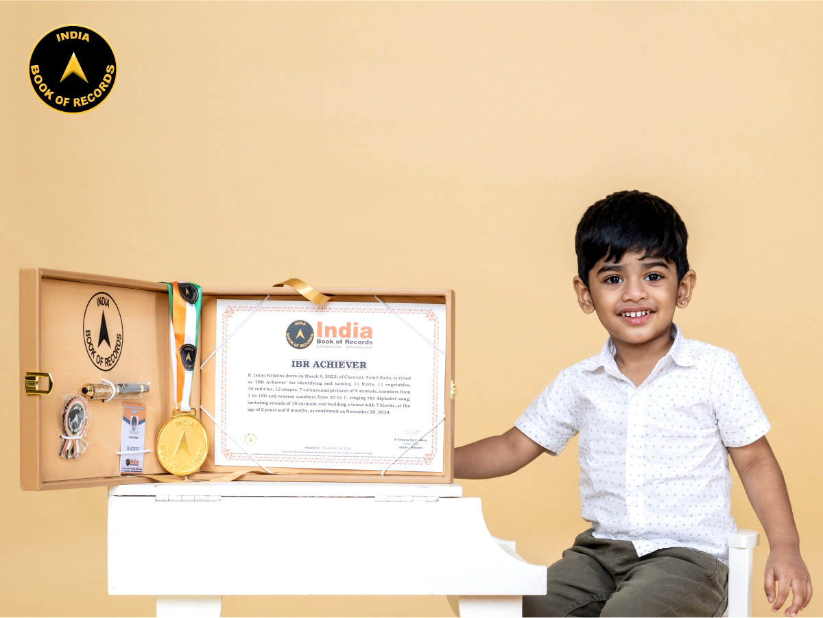 K. Ishan Krishna - IBR Achiever - India Book of Records