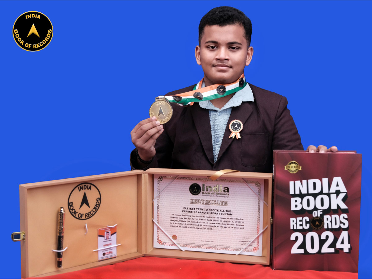 Fastest teen to recite all the verses of Aano Bhadra : Suktam - India ...