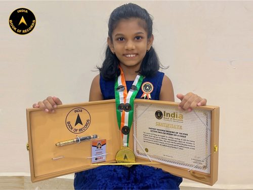 Fastest reverse reading of 100 five letter English words by a child