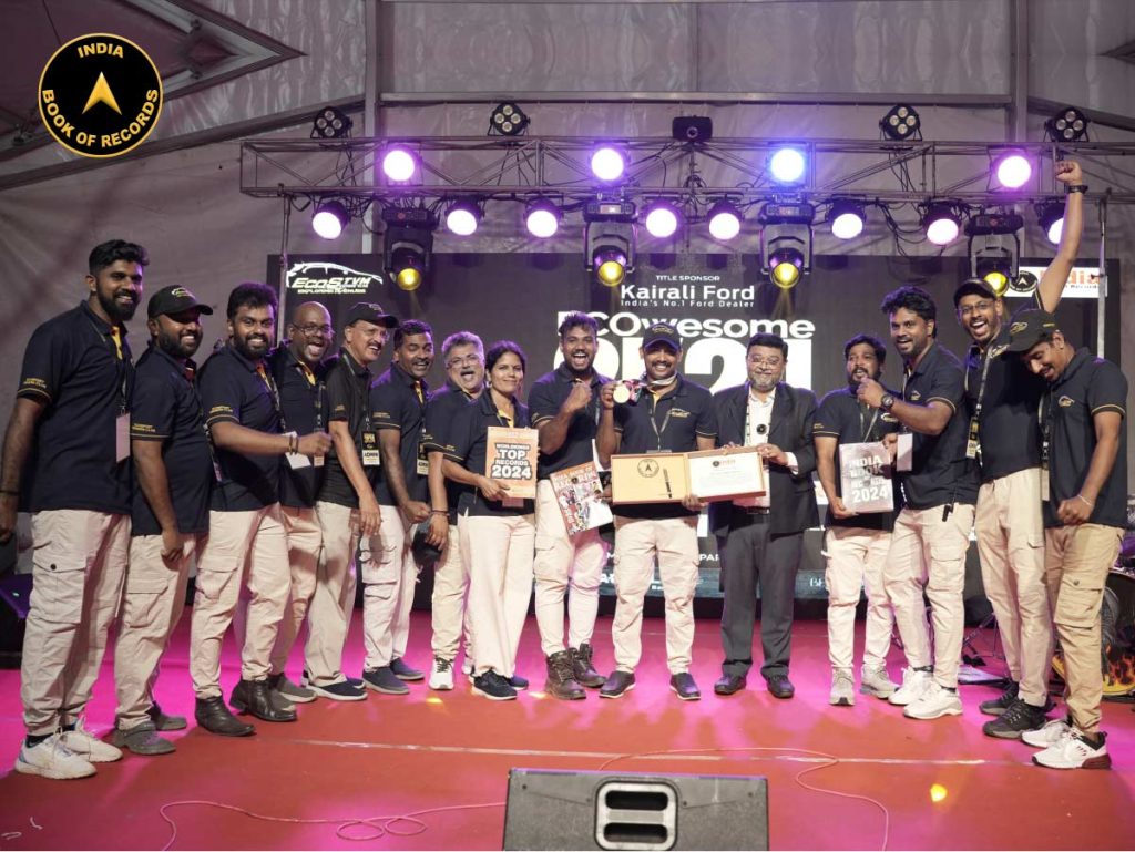 Largest Single Segment Car Meetup - India Book of Records