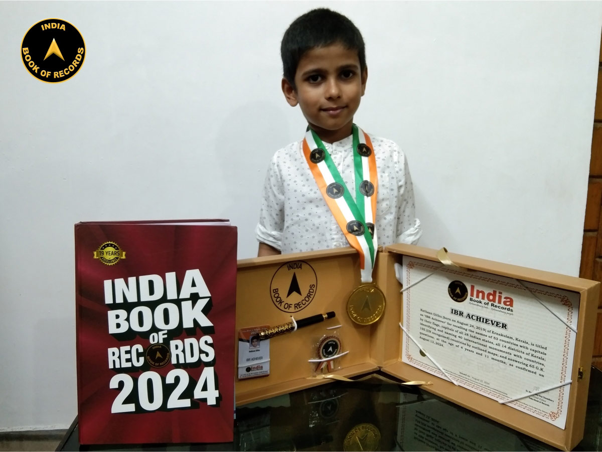 Nathaan Githu - IBR Achiever - India Book of Records