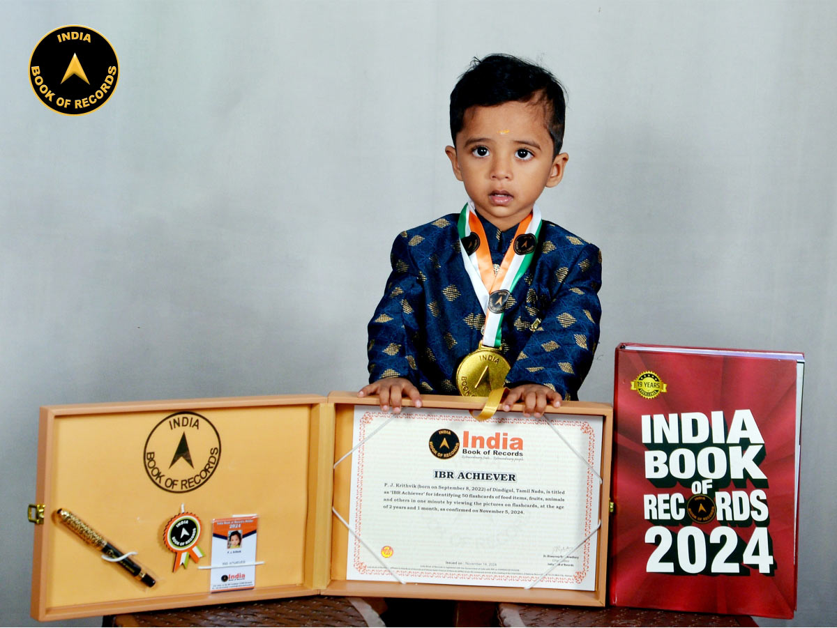 P. J. Krithvik - IBR Achiever - India Book of Records