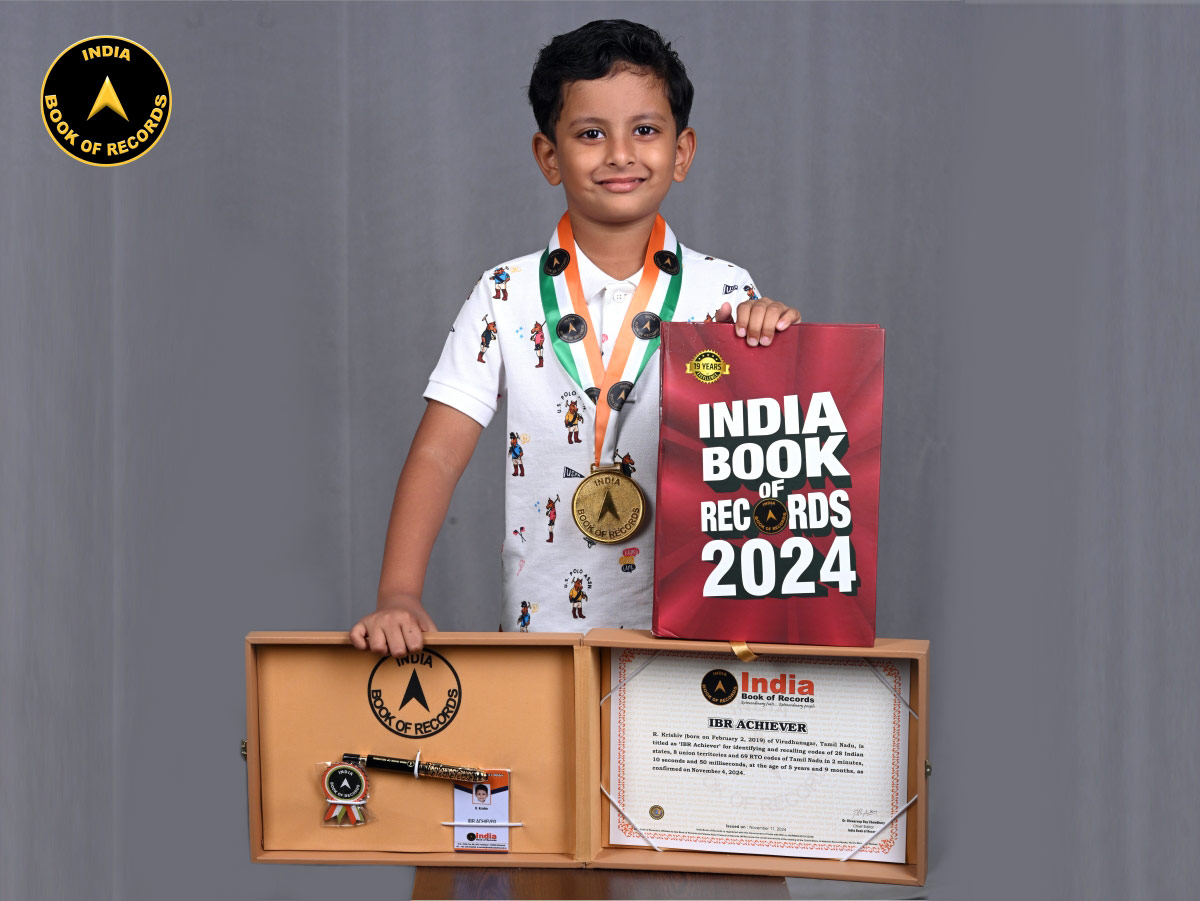 R. Krishiv - IBR Achiever - India Book of Records