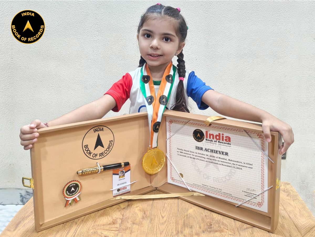 Twesha Anand - IBR Achiever - India Book of Records