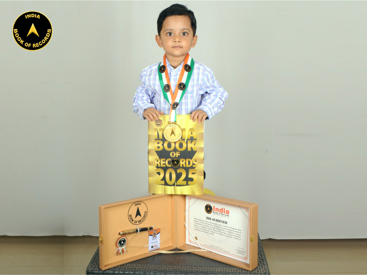 Adhrit Mukherjee - IBR Achiever - India Book of Records