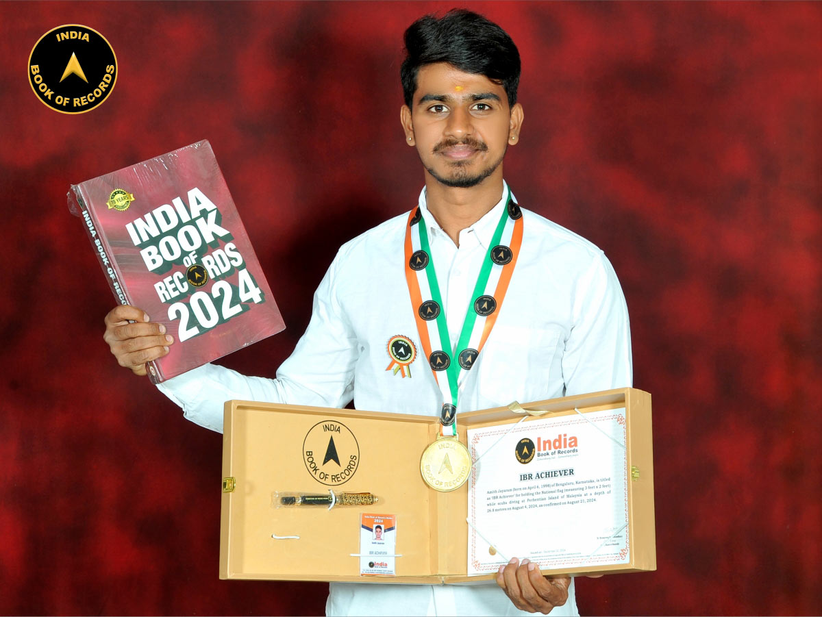 Amith Jayaram - IBR Achiever - India Book of Records