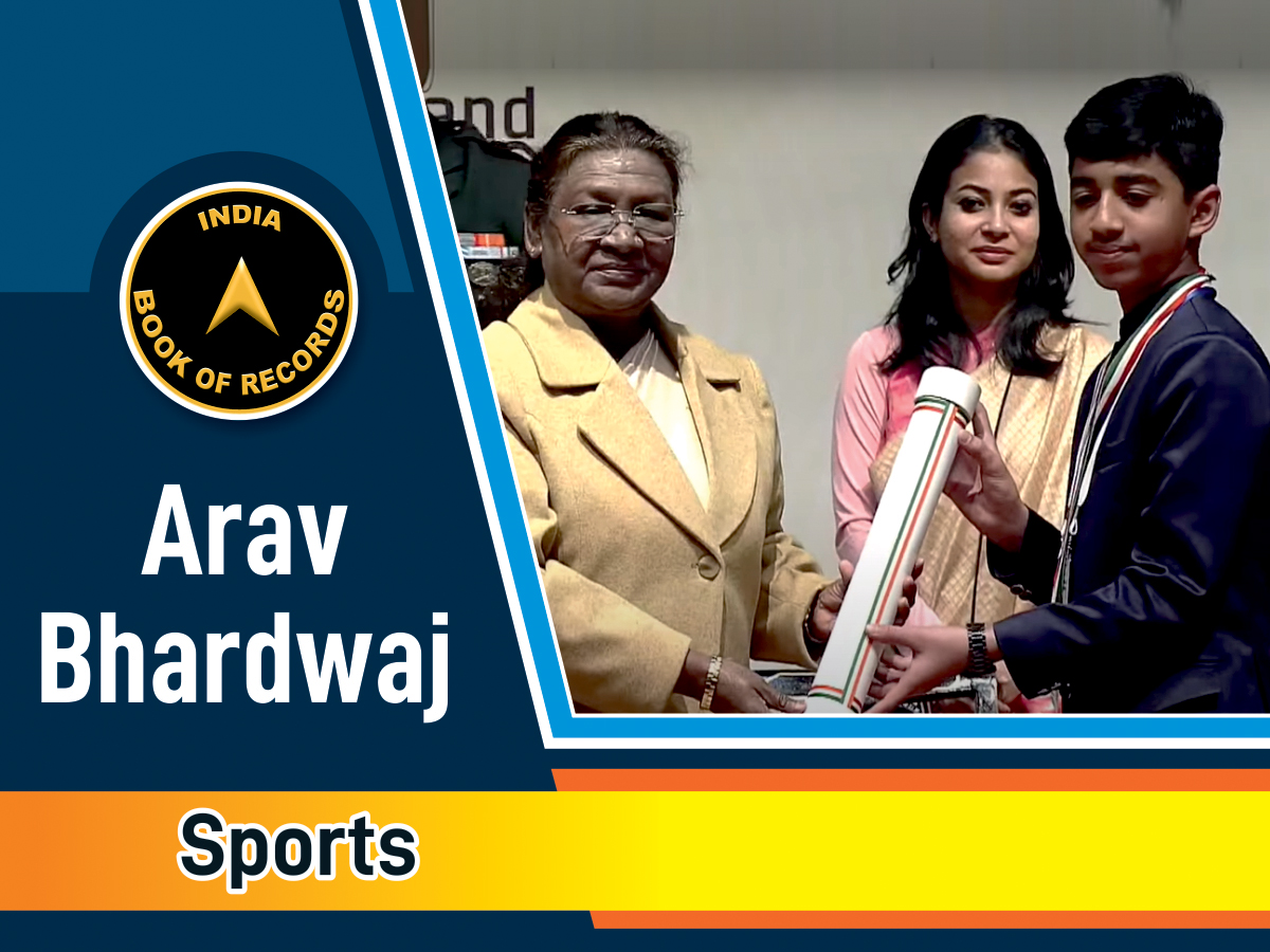 Arav Bhardwaj - India Book of Records