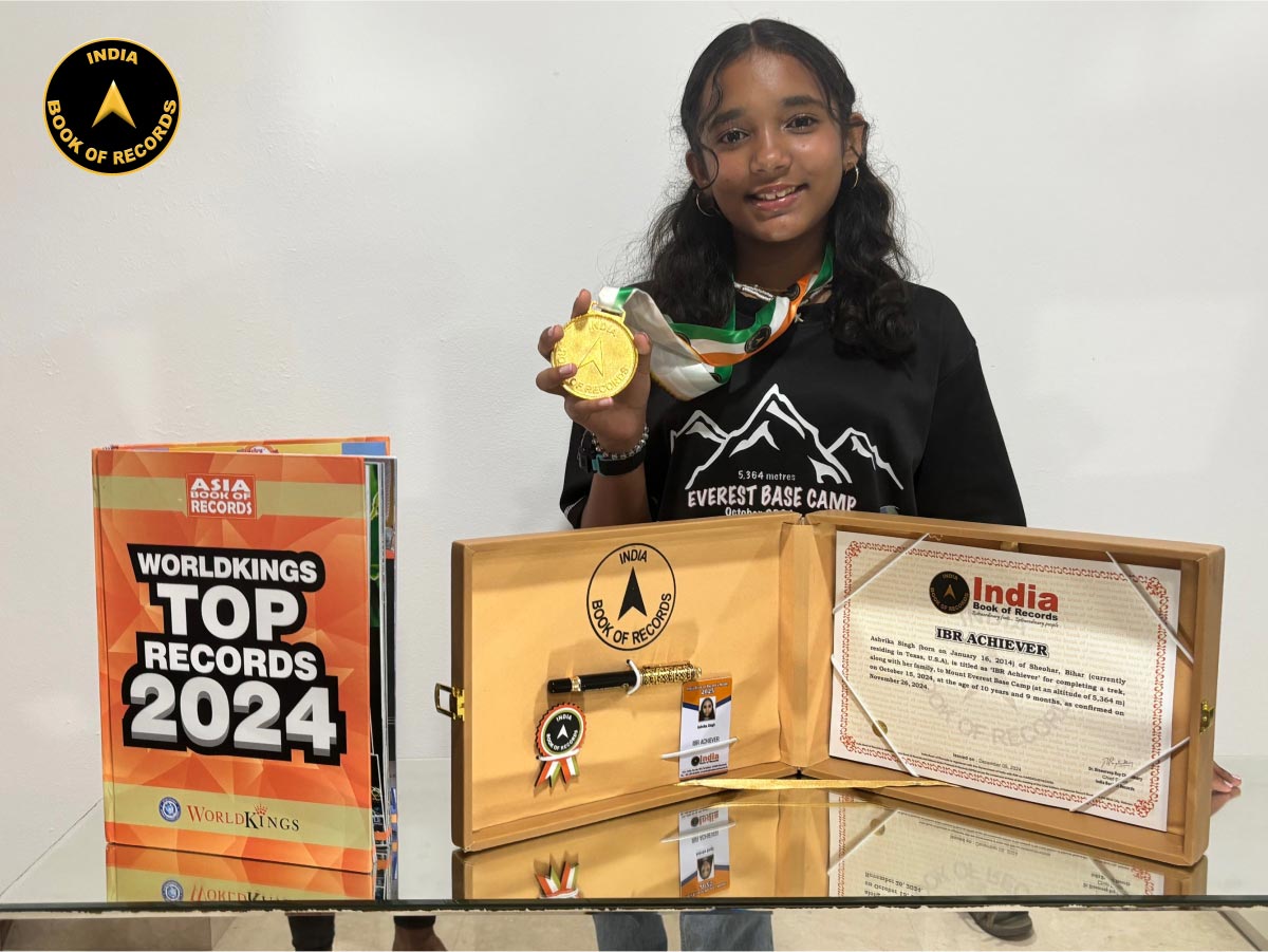 Ashvika Singh - IBR Achiever - India Book of Records