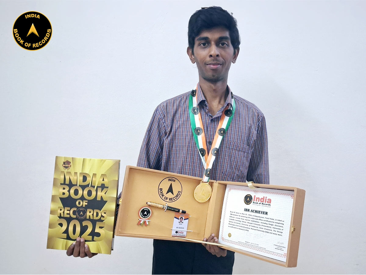 Benix M. - IBR Achiever - India Book of Records