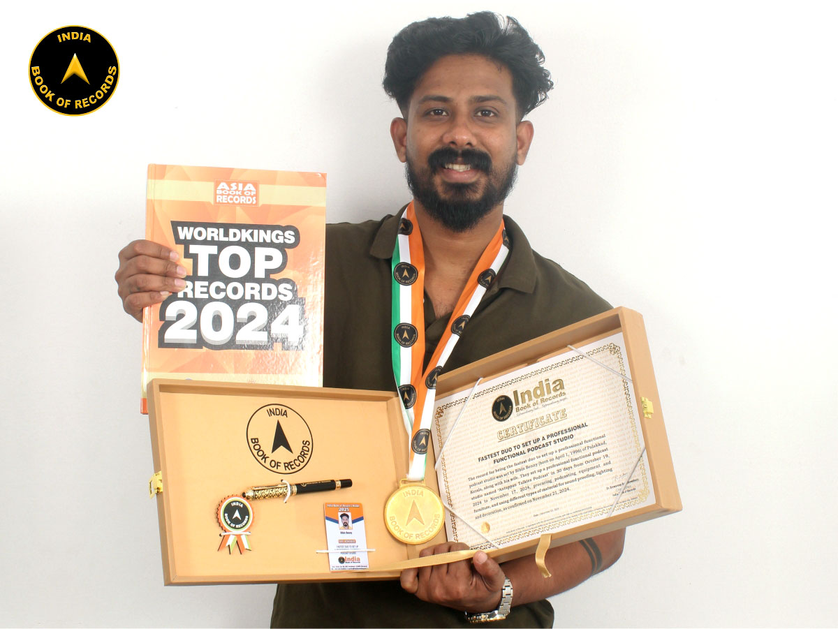 Fastest duo to set up a professional functional podcast studio - India ...