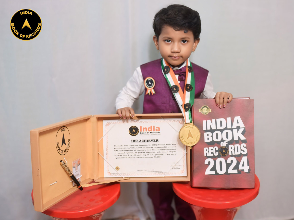 Chayanika Barman - IBR Achiever - India Book of Records
