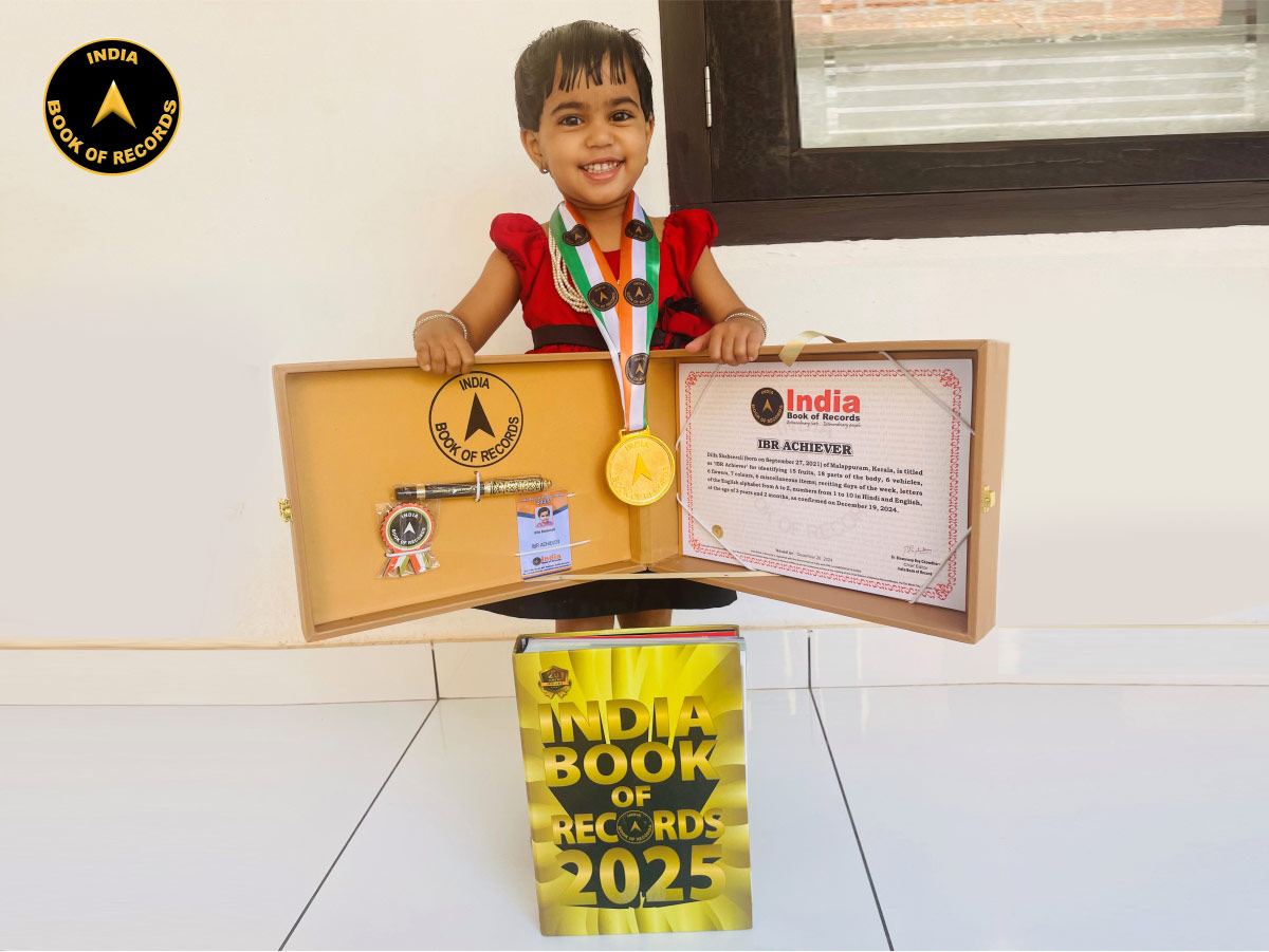 Dilfa Shabeerali - IBR Achiever - India Book of Records