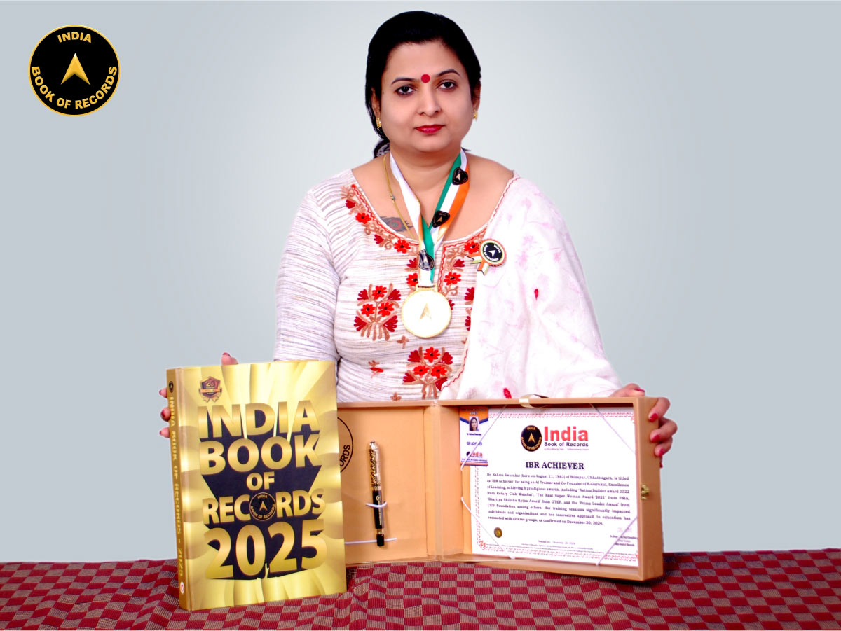 IBR Achiever - Dr. Kshma Swarnkar - India Book of Records