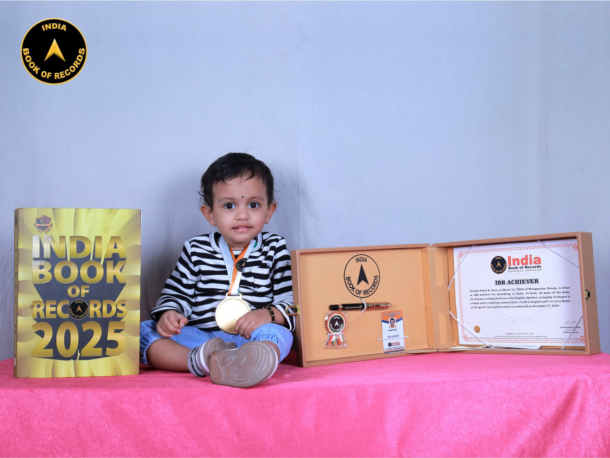 Evanshi Rahul K. - IBR Achiever - India Book of Records
