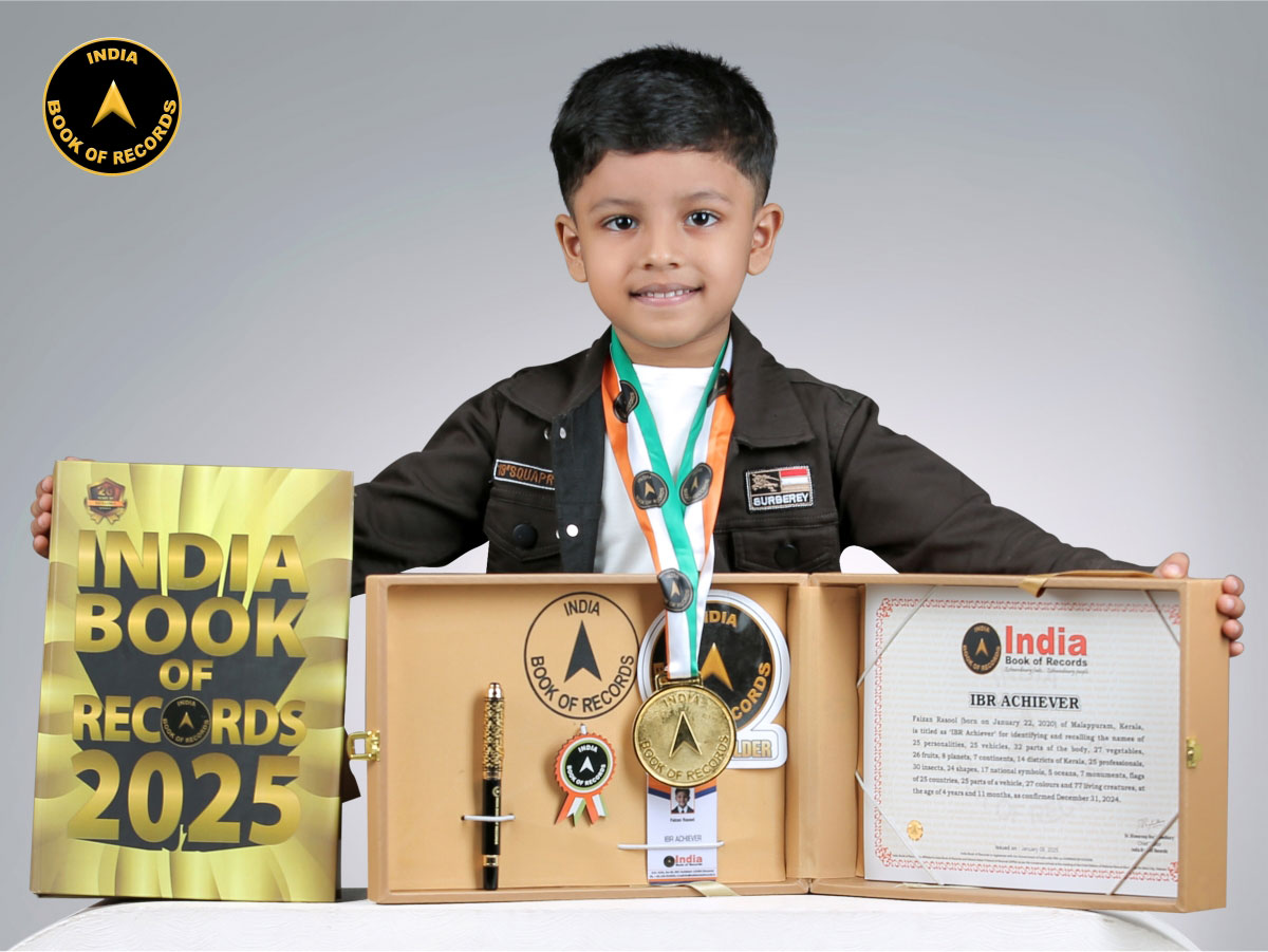 Faizan Rasool - IBR Achiever - India Book of Records
