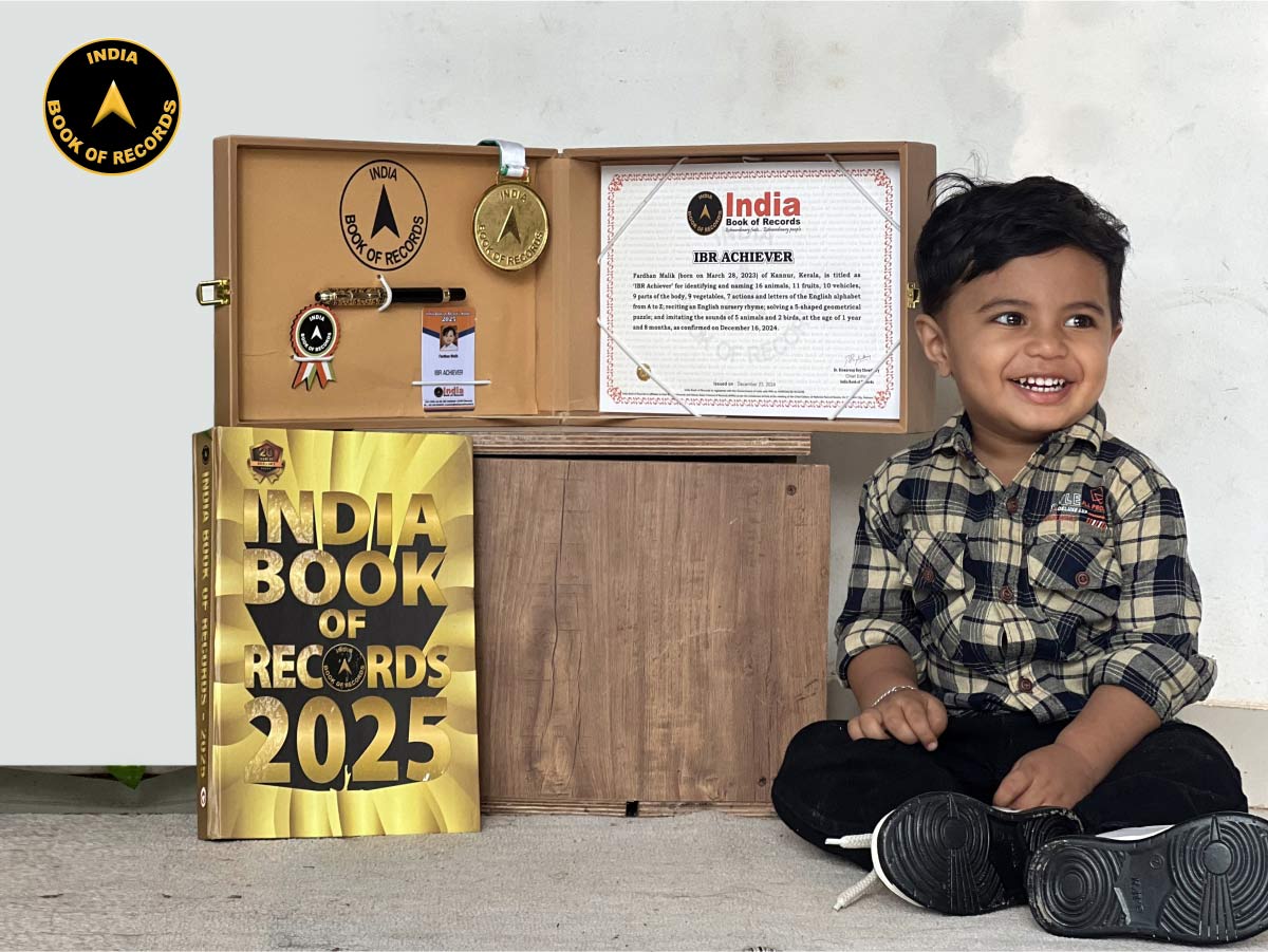 Fardhan Malik - IBR Achiever - India Book of Records