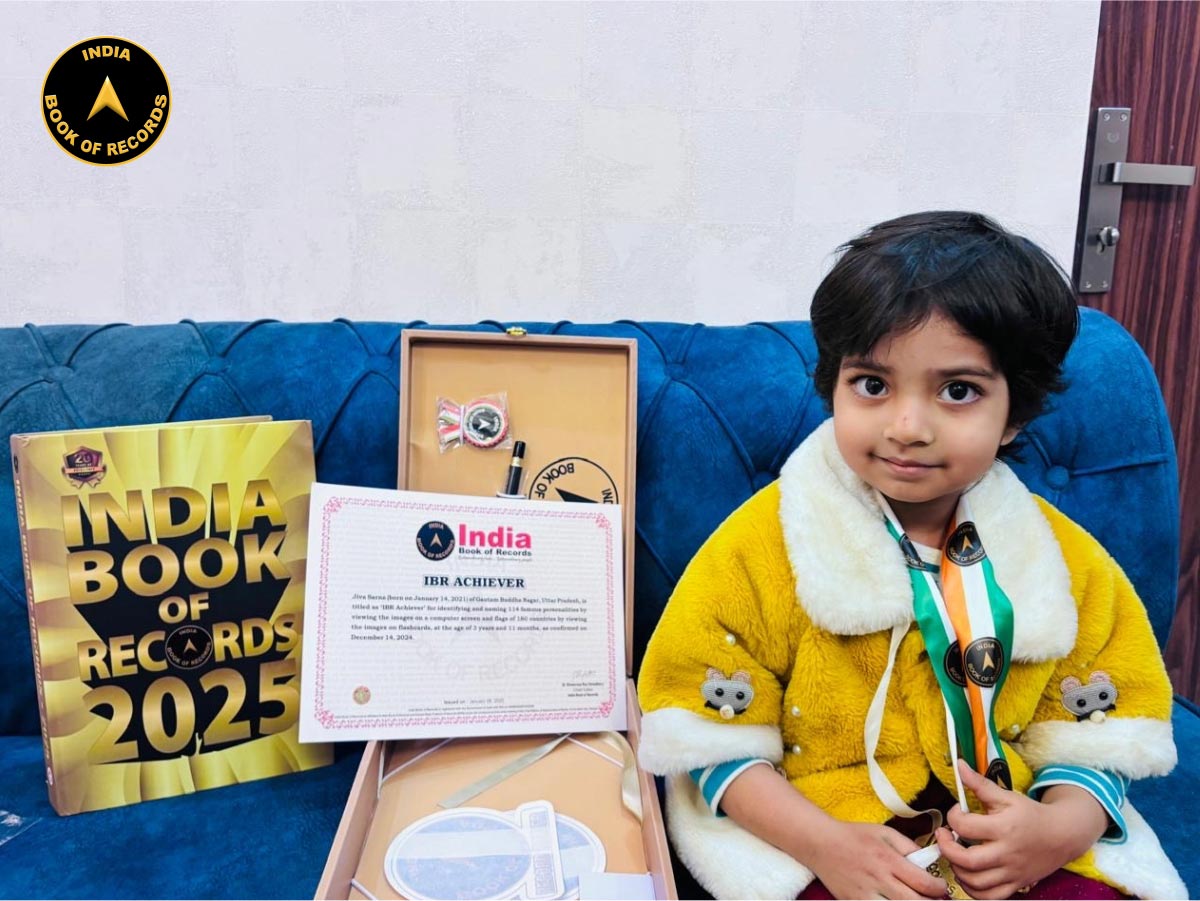 Jiva Sarna - IBR Achiever - India Book of Records