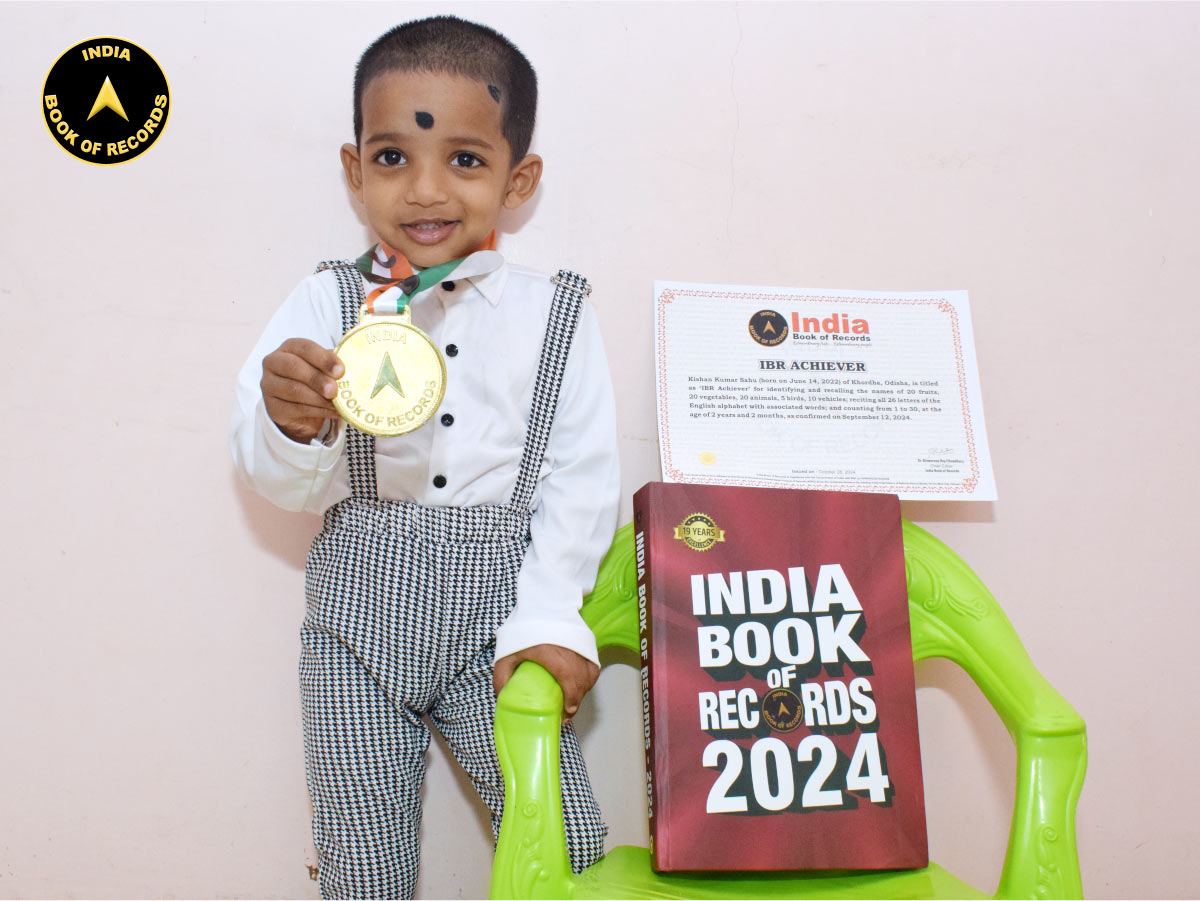 Kishan Kumar Sahu - IBR Achiever - India Book of Records