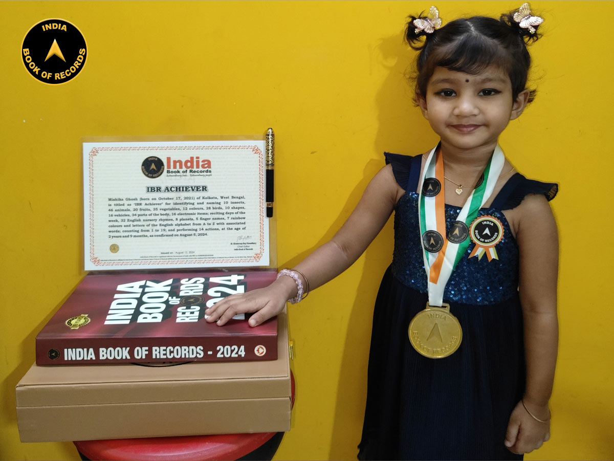 Mishika Ghosh - IBR Achiever - India Book of Records