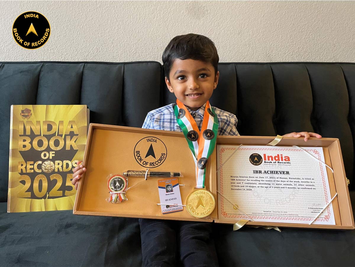 Mourya Srinivas - IBR Achiever - India Book of Records