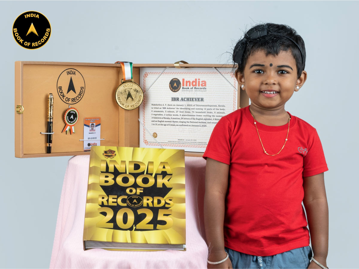 Nakshathra A. V. - IBR Achiever - India Book of Records