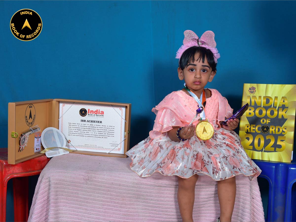 Nuha Asmin - IBR Achiever - India Book of Records