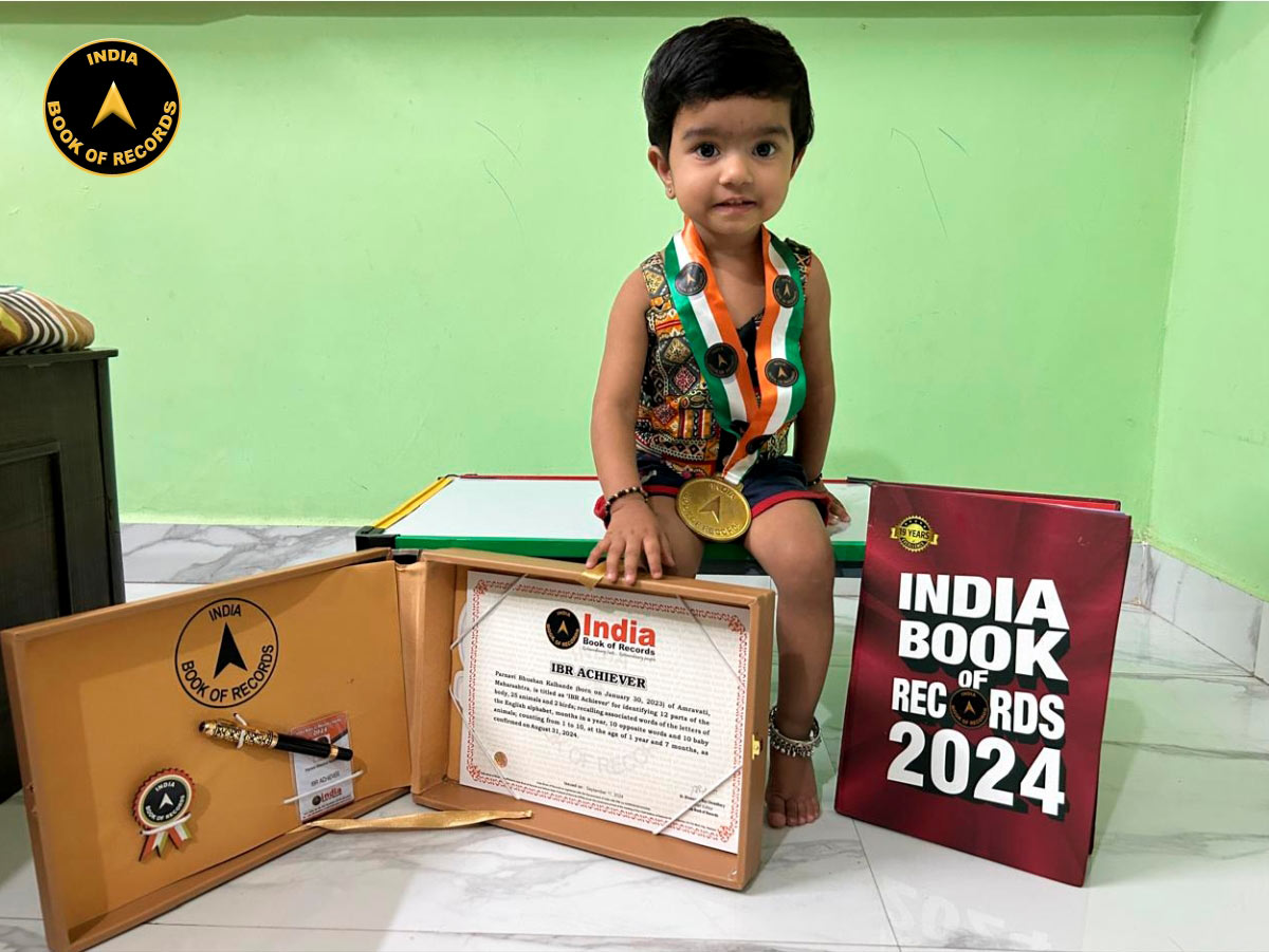 Parnavi Bhushan Kalbande - IBR Achiever - India Book of Records