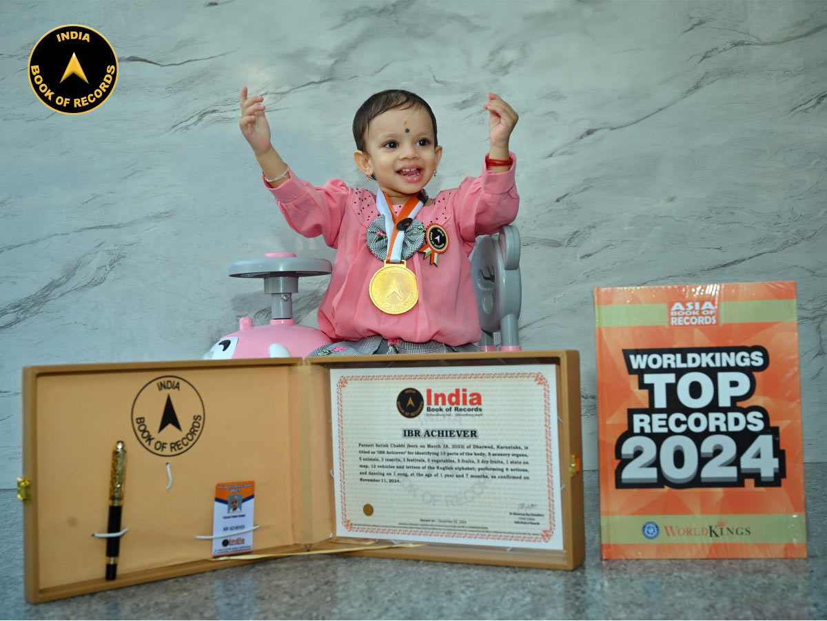 Parnavi Satish Chabbi - IBR Achiever - India Book of Records