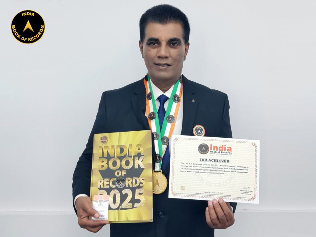 Prof. Dr. A.V. Srinivasan - IBR Achiever - India Book of Records