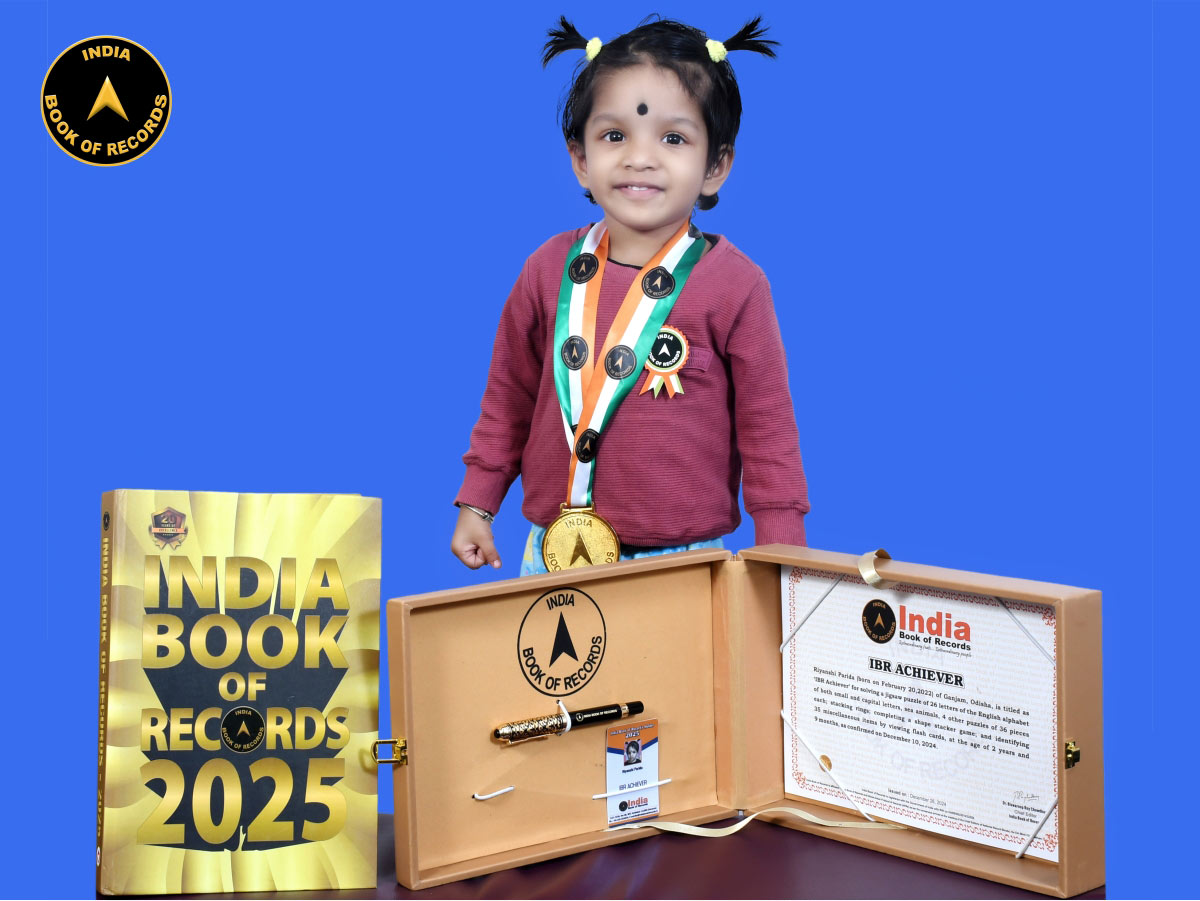 Riyanshi Parida - IBR Achiever - India Book of Records