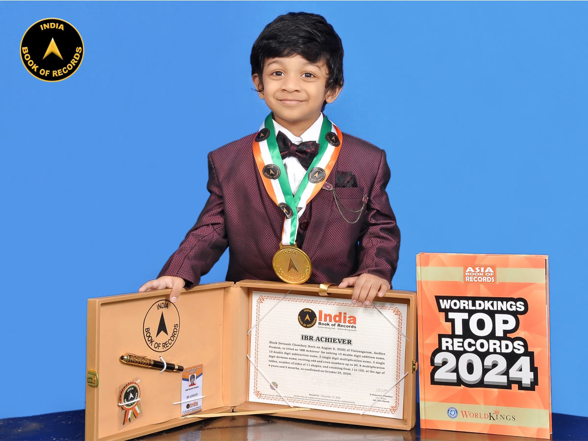 Shaik Devansh Chowdary - IBR Achiever - India Book of Records