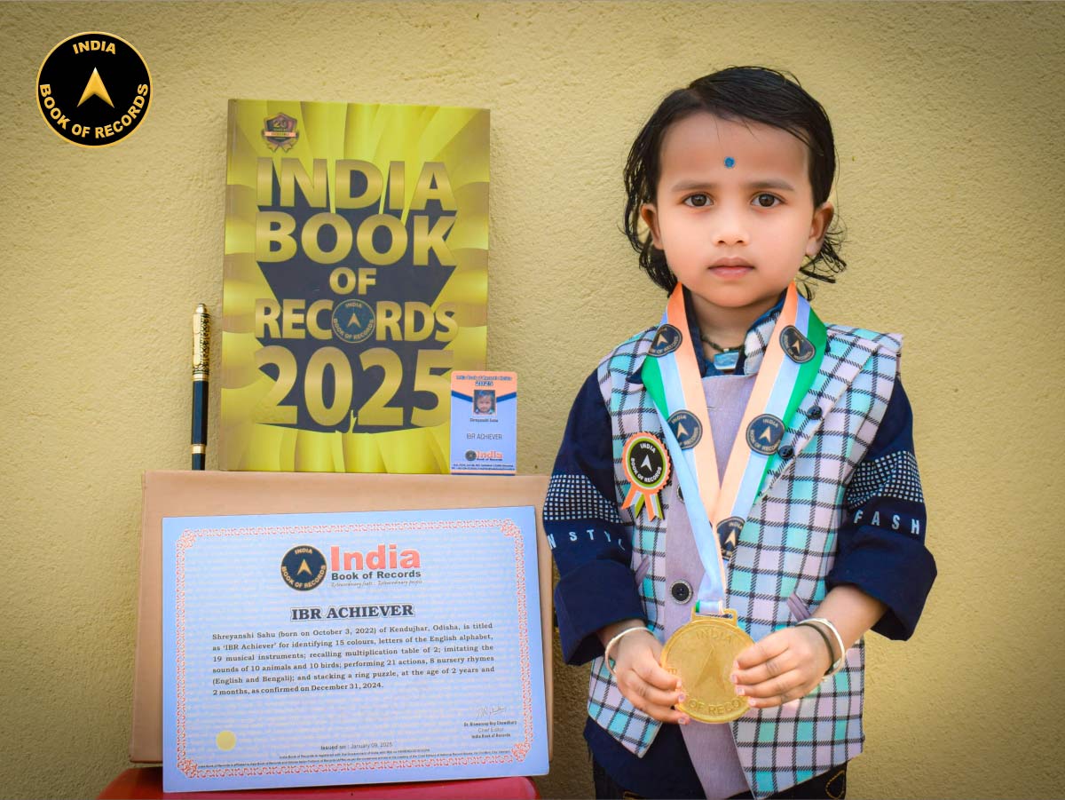 Shreyanshi Sahu - IBR Achiever - India Book of Records