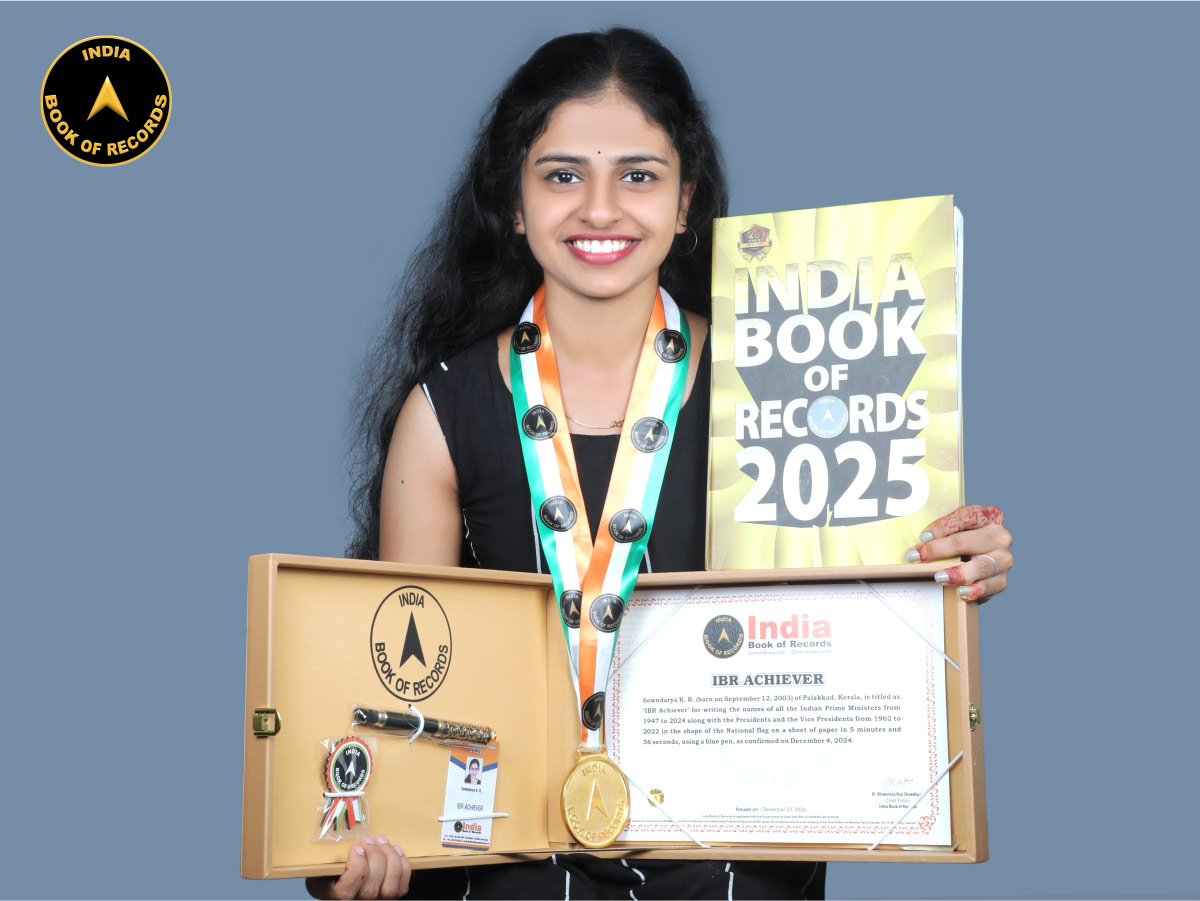 Sowndarya K. R. - IBR Achiever - India Book of Records