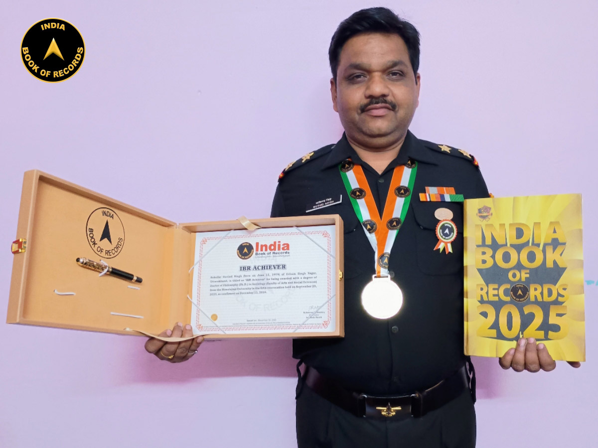 Subedar Govind Singh - IBR Achiever - India Book of Records